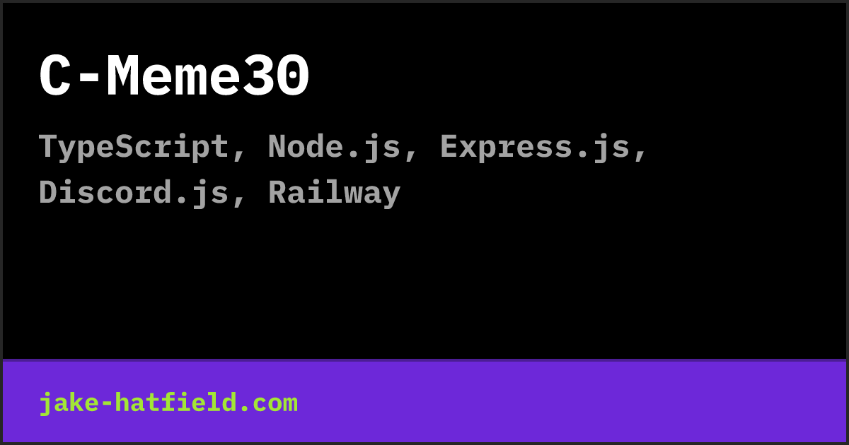 C-Meme30 - Jake Hatfield